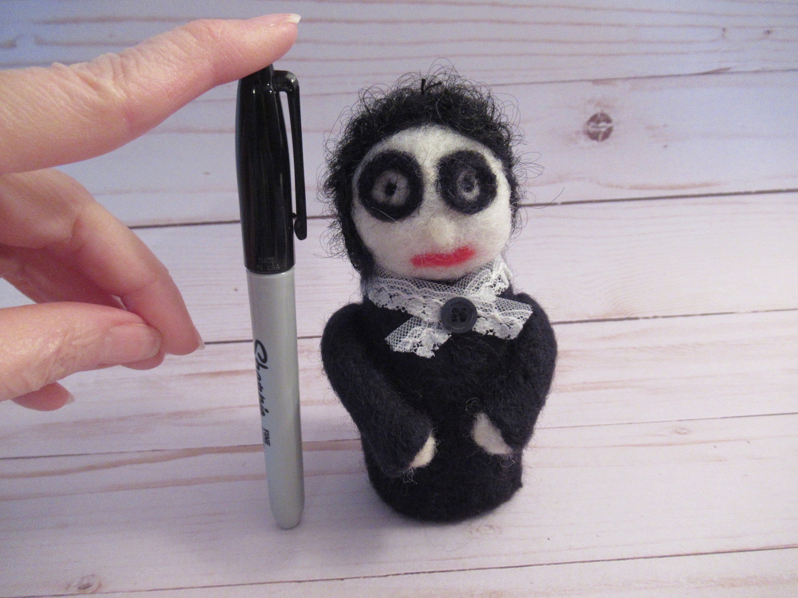 Goth Girl, Novelty Doll, Handmade Figure - Etsy