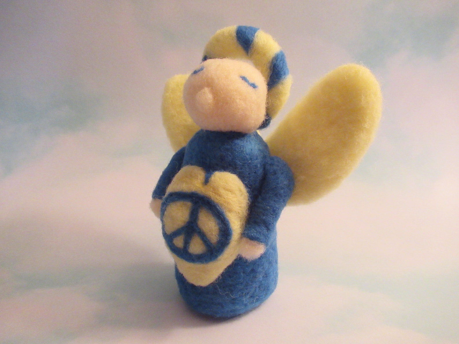 Peace Angel Felted Angel Support Ukraine - Etsy