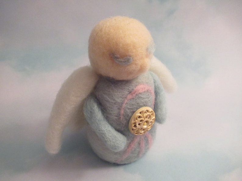 Pastel Angel Felted Angel Angel Collectible - Etsy