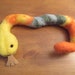 Orange Snake, Felted Snake, Colorful Reptile - Etsy