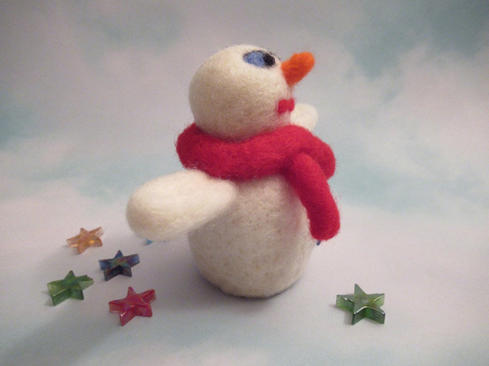 Felted Snowman Snowman Decor Handmade Snowman - Etsy