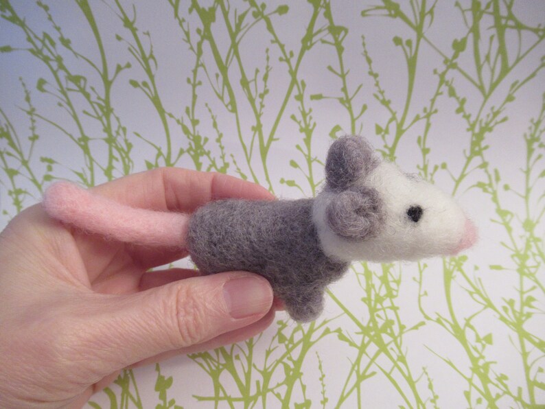 Tiny Possum Felted Possum Made by Hand - Etsy
