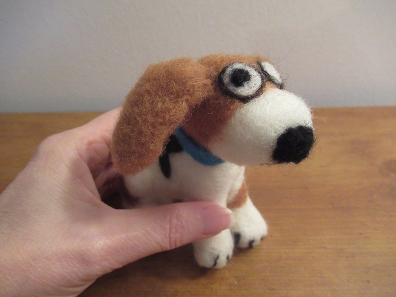 Felted Dog Beagle Figure Handmade Puppy - Etsy