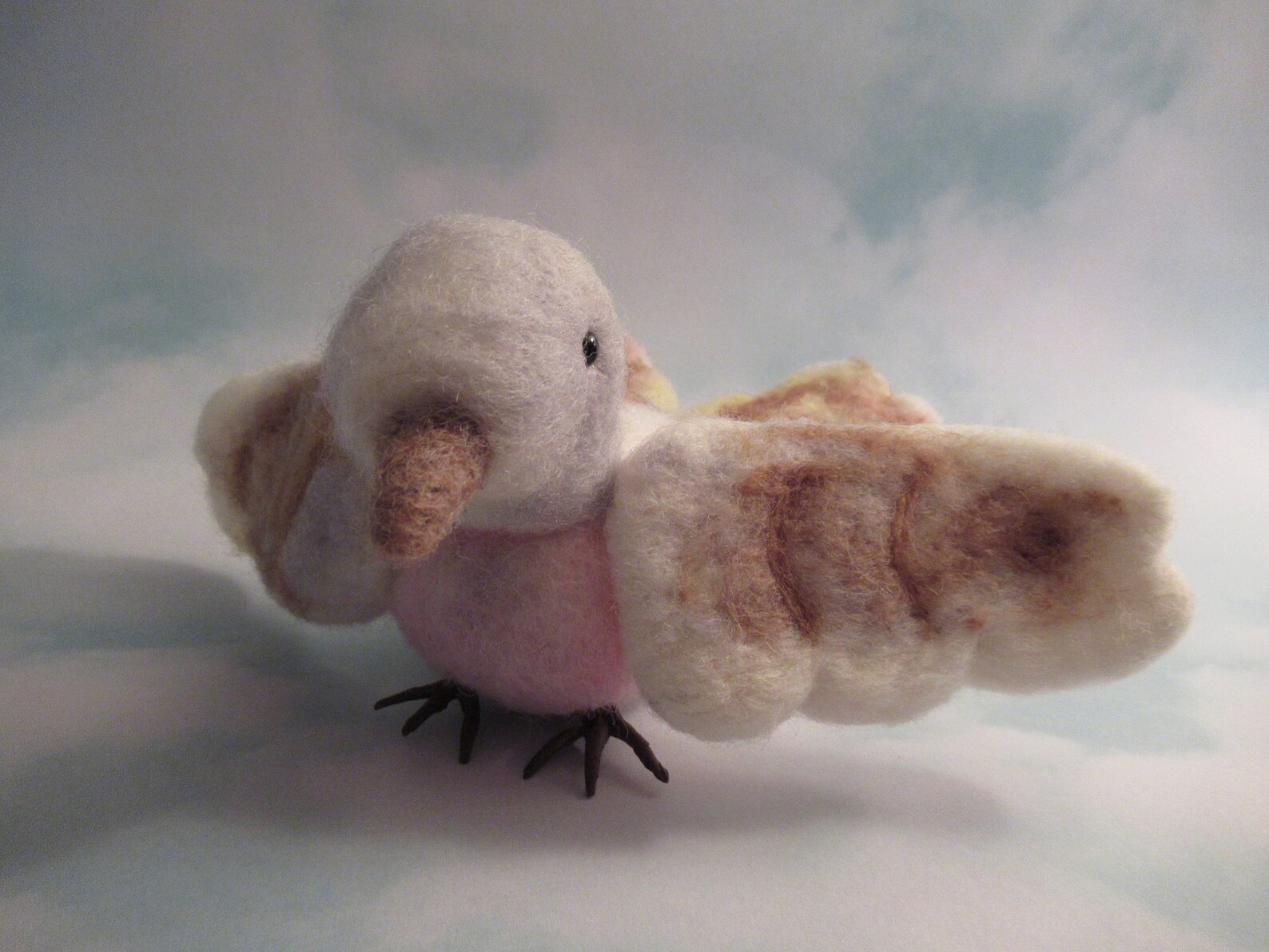 Felted Dove Wild Bird Figure Pastel Pigeon Handmade Bird - Etsy