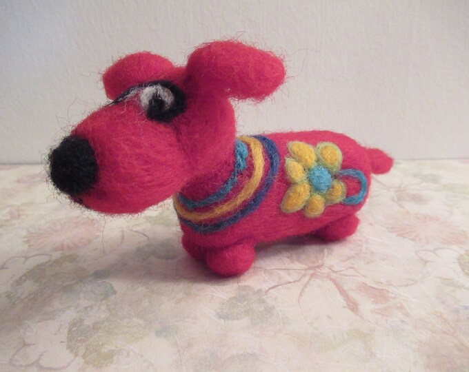 Red Dog, Decorative Dog, Colorful Figure - Etsy