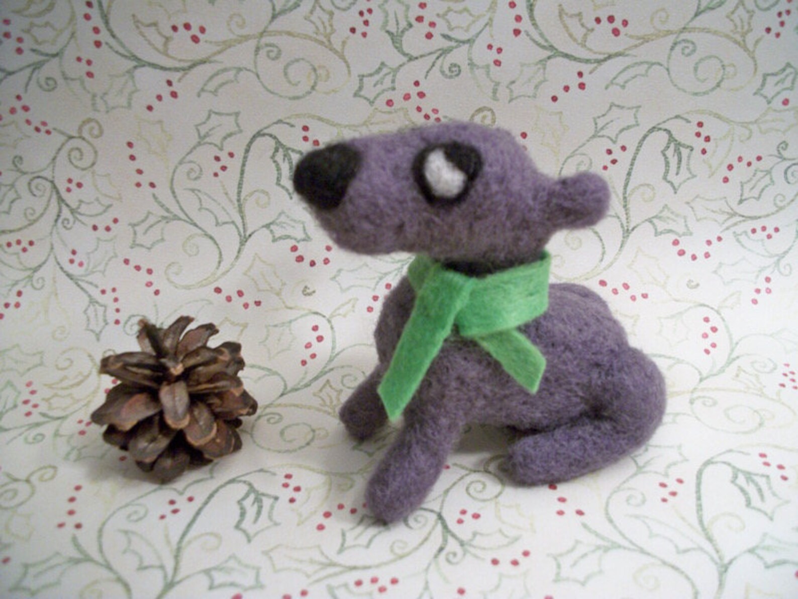 Mini Dog Handmade Gift Felted Dog - Etsy