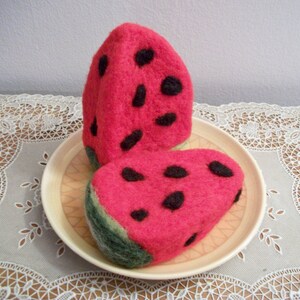 Felted Watermelon, Watermelon Slices, Fruit Decor - Etsy