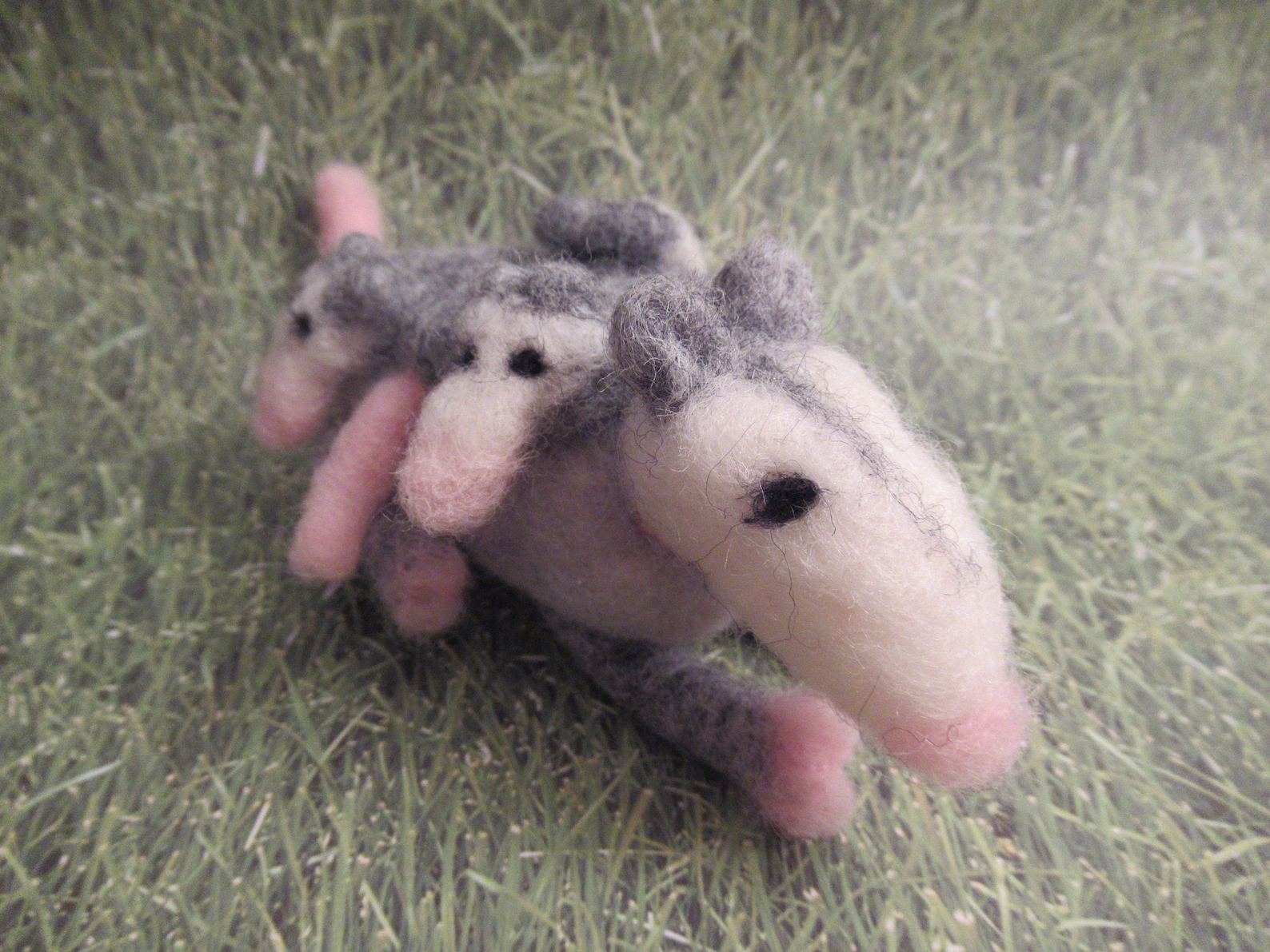 Mini Possum Family Possum With Babies Handmade Wildlife | Etsy