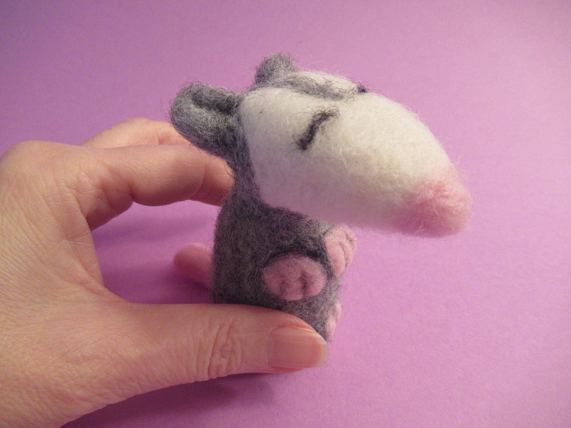 Mini Possum Felted Possum Wild Animal Figure - Etsy