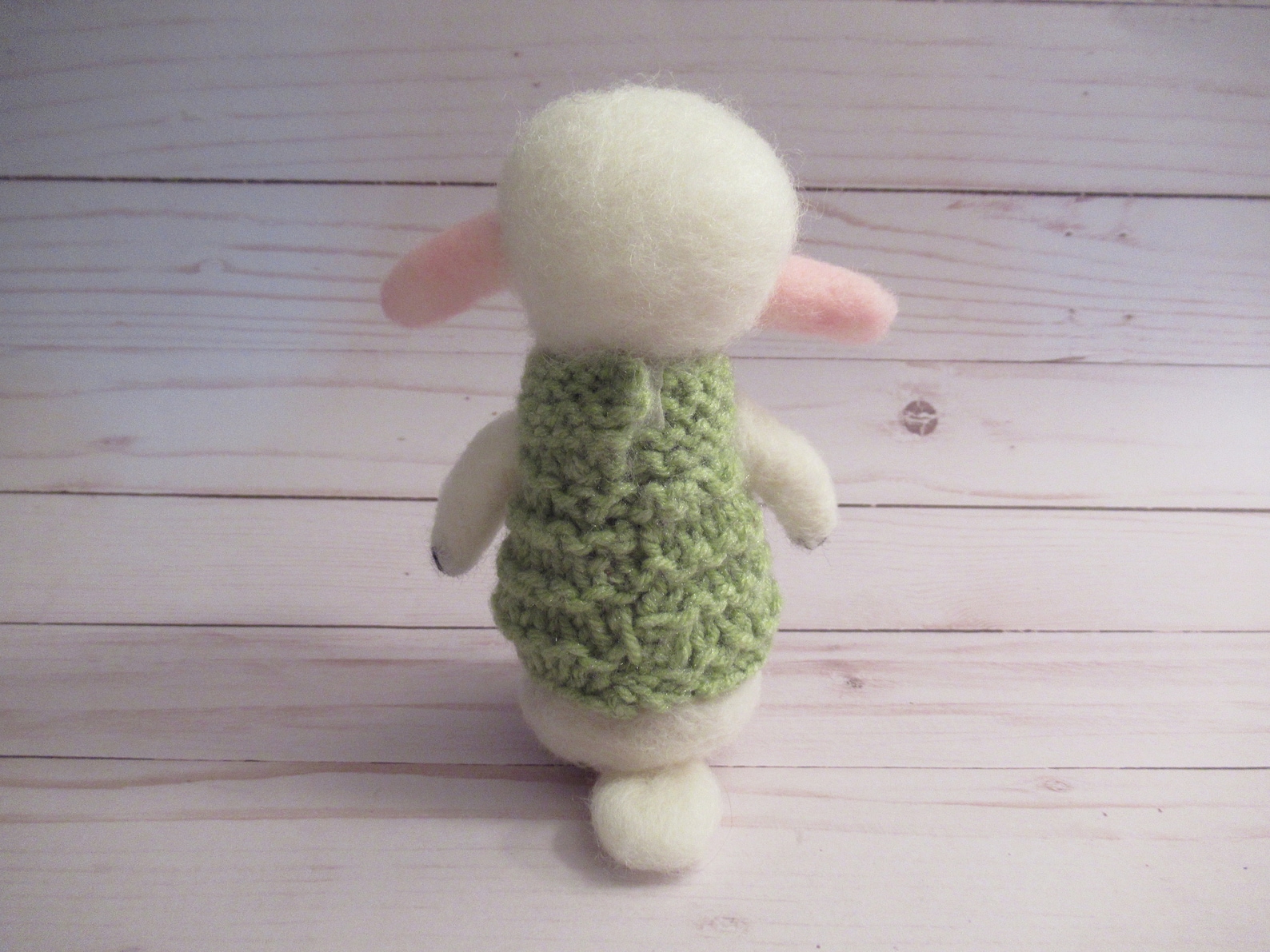 Felted Lamb Lamb With Sweater Handmade Figure - Etsy