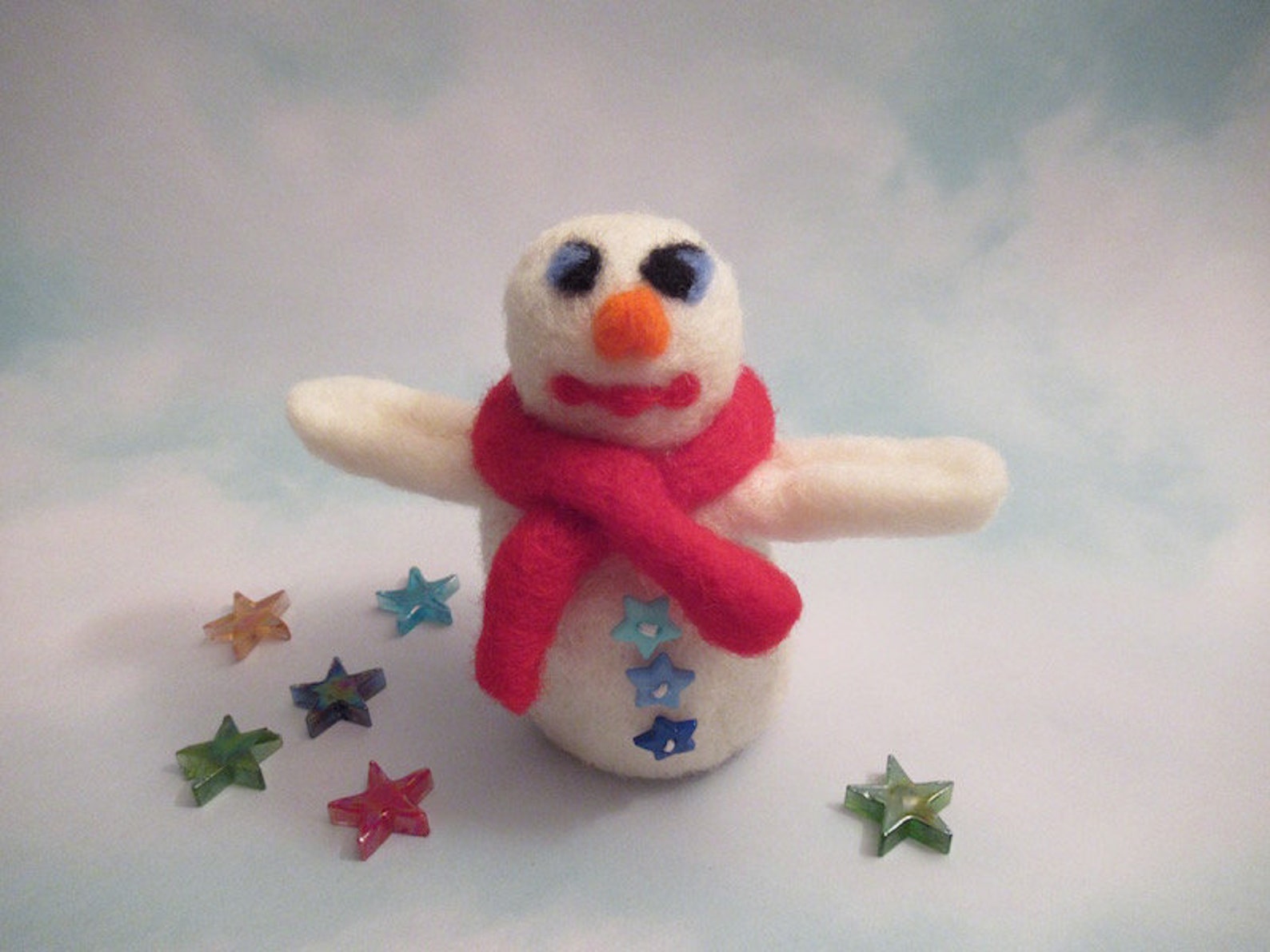 Felted Snowman Snowman Decor Handmade Snowman - Etsy