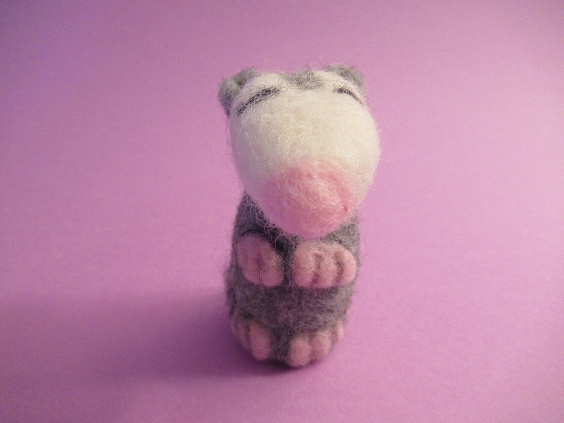 Mini Possum Felted Possum Wild Animal Figure - Etsy