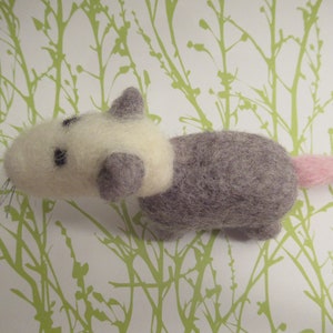 Tiny Possum Felted Possum Made by Hand - Etsy