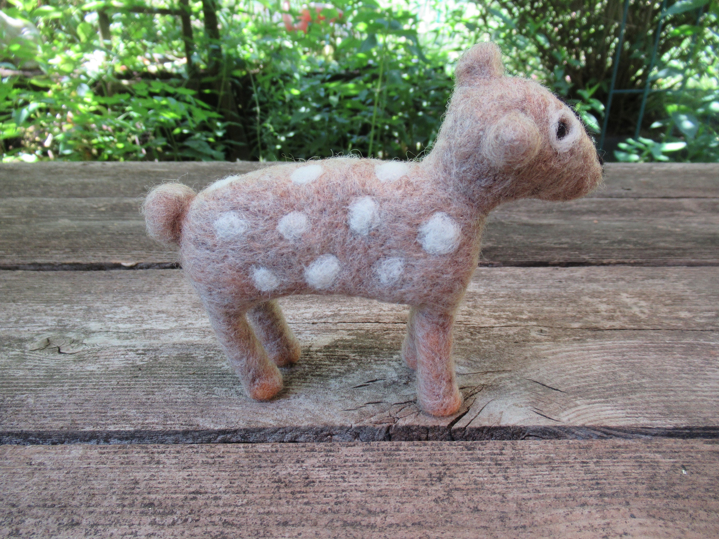 Felted Deer Miniature Fawn Handmade Animal | Etsy