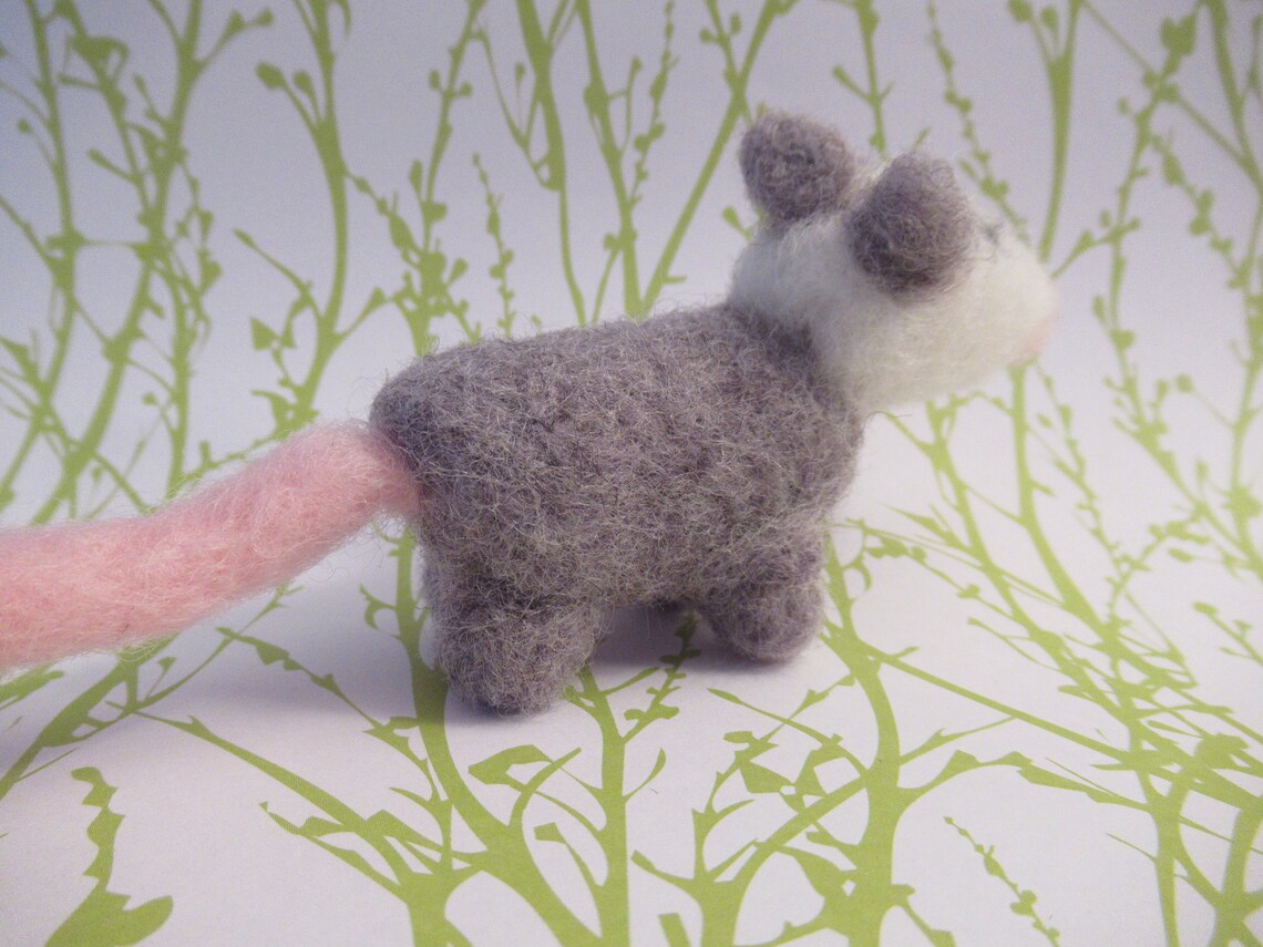 Tiny Possum Felted Possum Made by Hand - Etsy