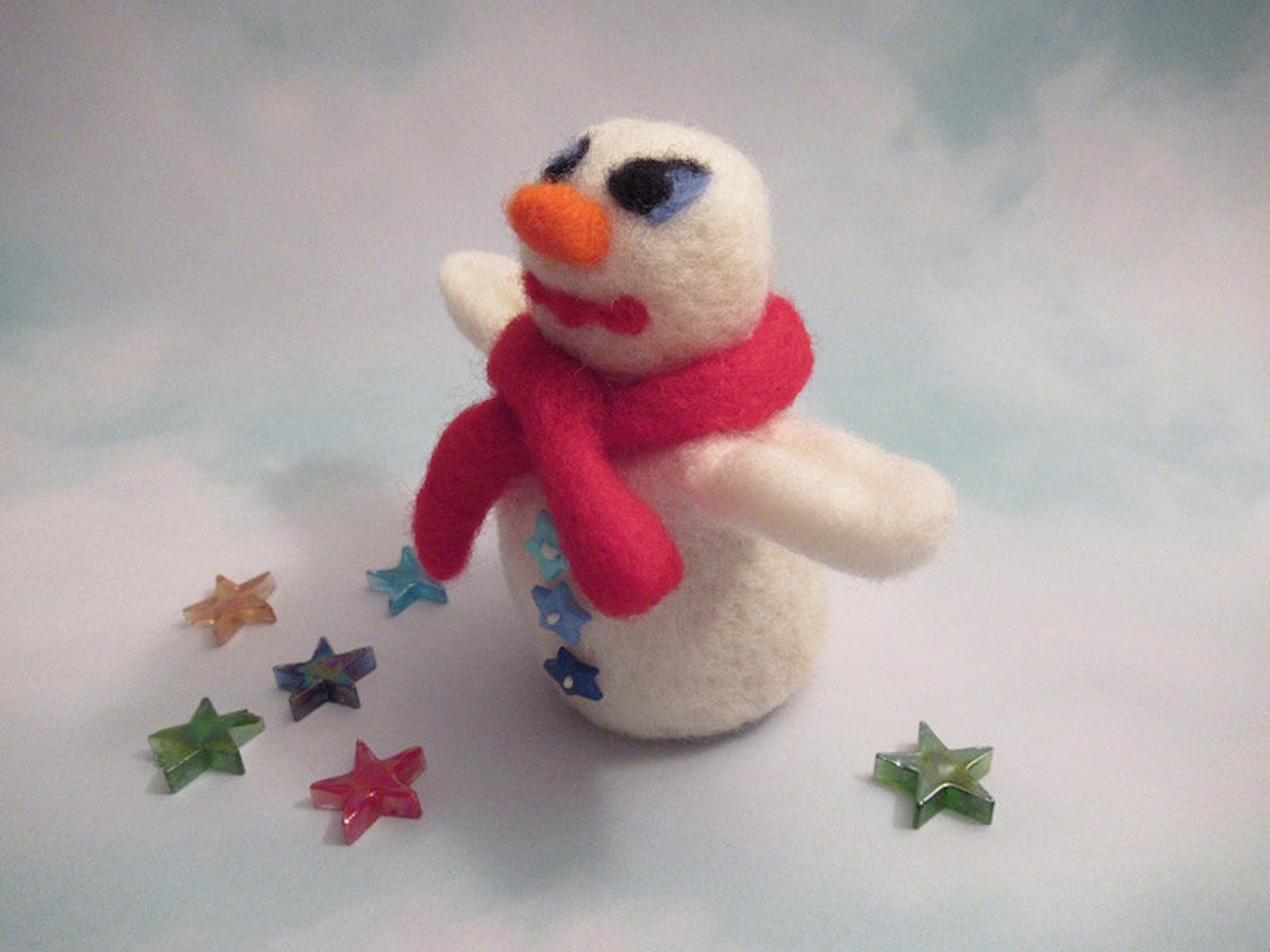 Felted Snowman Snowman Decor Handmade Snowman - Etsy