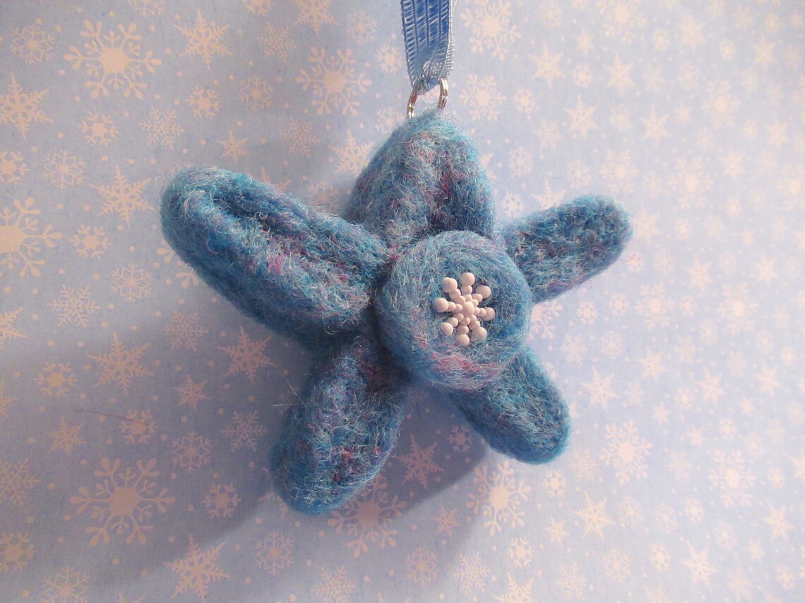 Felted Star Handmade Ornament Christmas Decor | Etsy