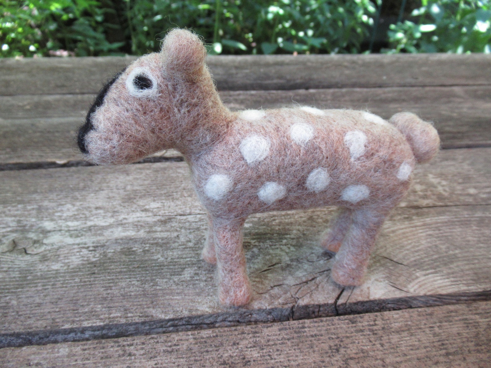 Felted Deer Miniature Fawn Handmade Animal | Etsy