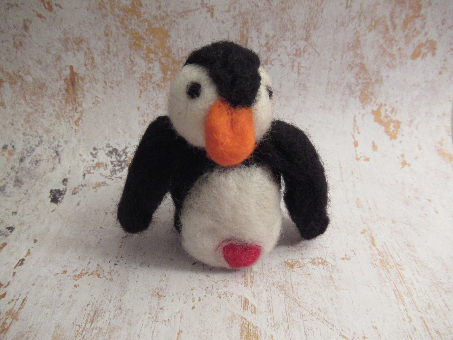 Felted Penguin Handmade Bird Penguin Figure - Etsy