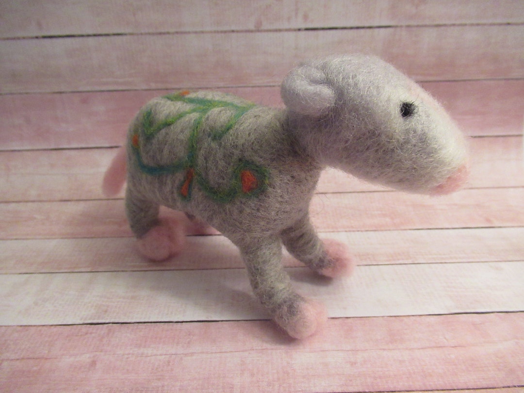 Decorated Possum, Felted Animal, Mini Plush - Etsy