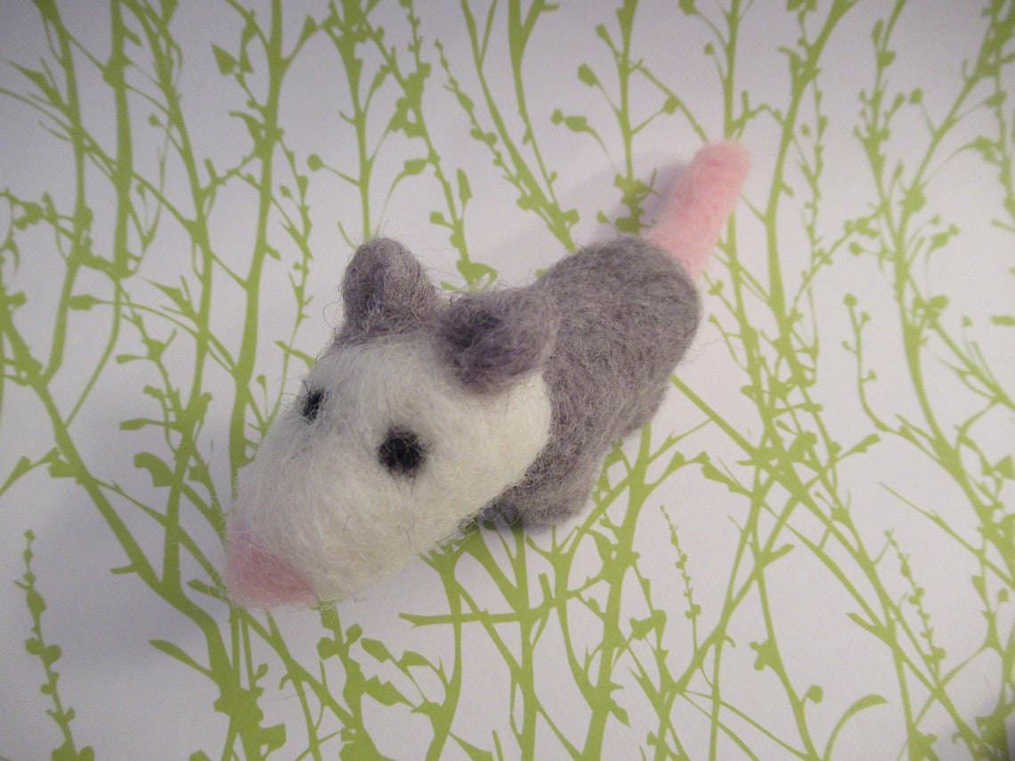 Tiny Possum Felted Possum Made by Hand - Etsy