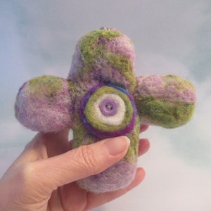 Felted Cross, Hanging Ornament, Handmade Decoration - Etsy