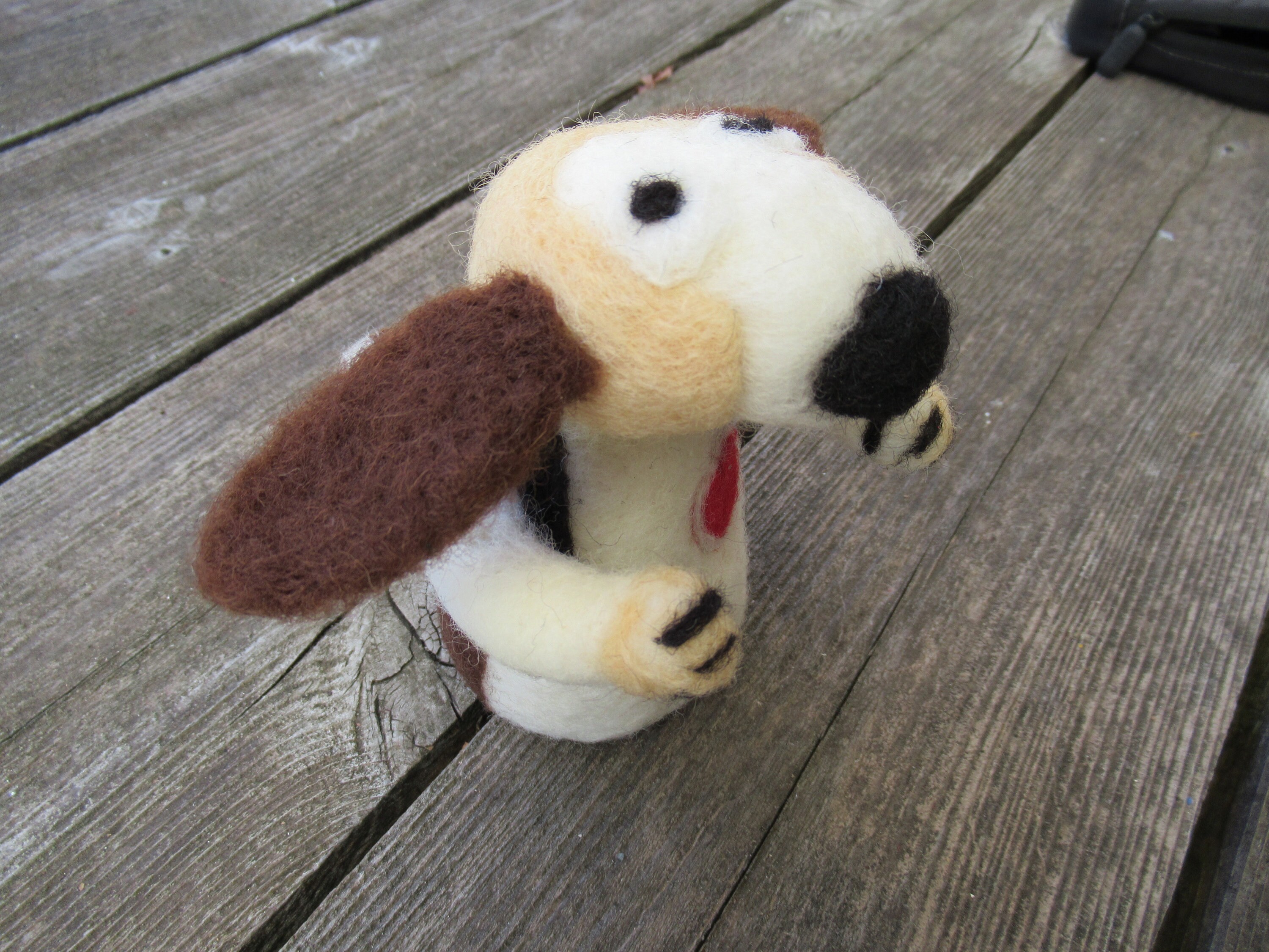 Felted Dog, Handmade Pet, Brown Dog - Etsy