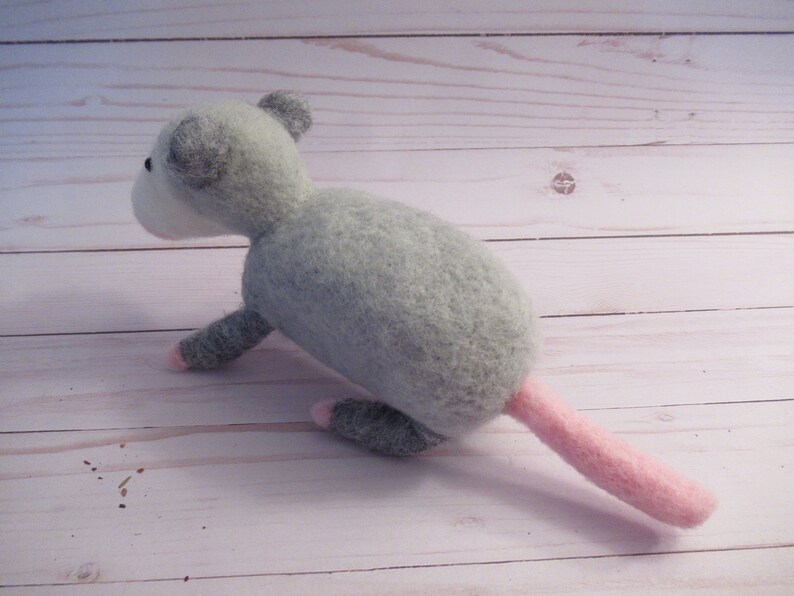 Father Possum Felted Possum Small Plush | Etsy