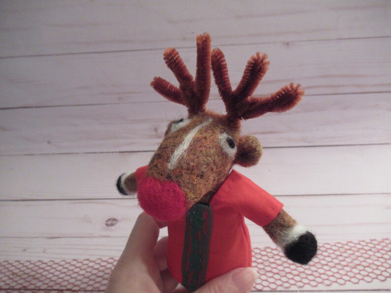 Reindeer Doll, Mini Christmas Toy, Handmade Gift - Etsy