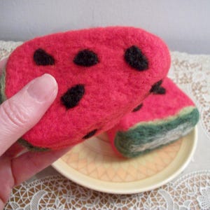 Felted Watermelon, Watermelon Slices, Fruit Decor - Etsy