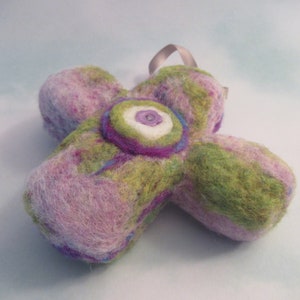 Felted Cross, Hanging Ornament, Handmade Decoration - Etsy