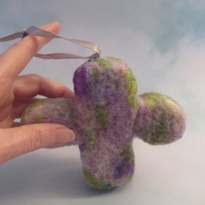 Felted Cross, Hanging Ornament, Handmade Decoration - Etsy