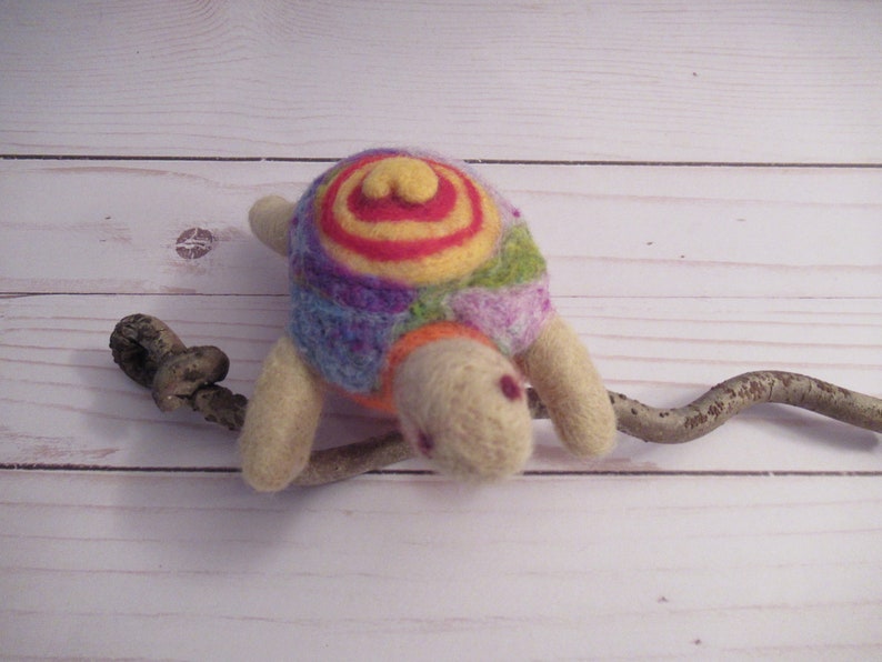 Colorful Turtle Felted Turtle Turtle Figure Handmade Art | Etsy