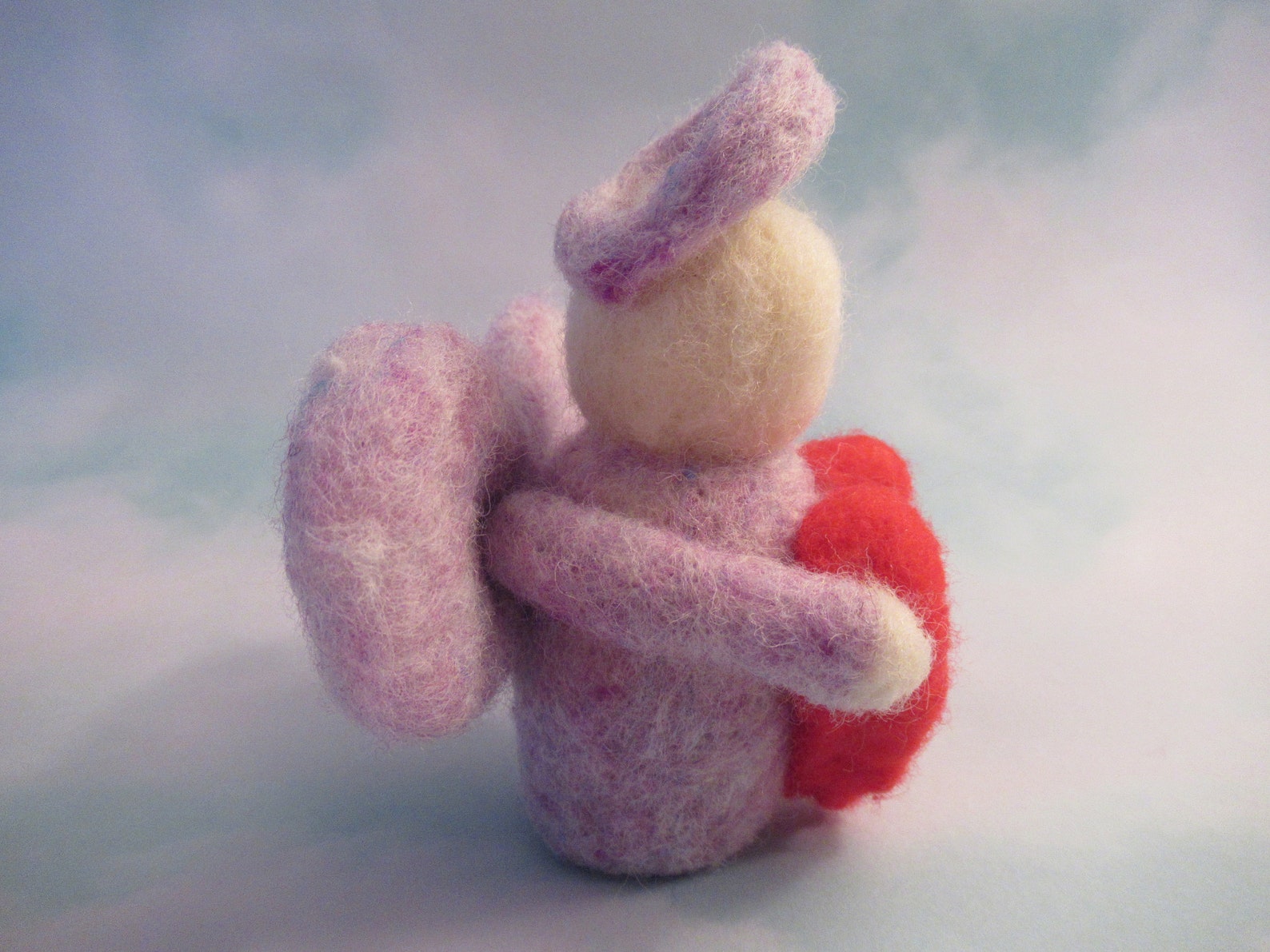 Handmade Angel Felted Angel Angel With A Heart | Etsy