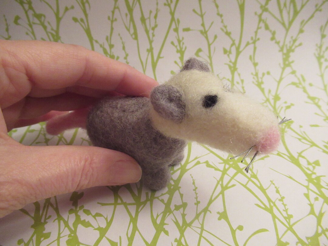 Tiny Possum Felted Possum Made by Hand - Etsy