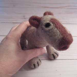 Felted Capybara, Handmade Animal, Animal Lover Gift - Etsy