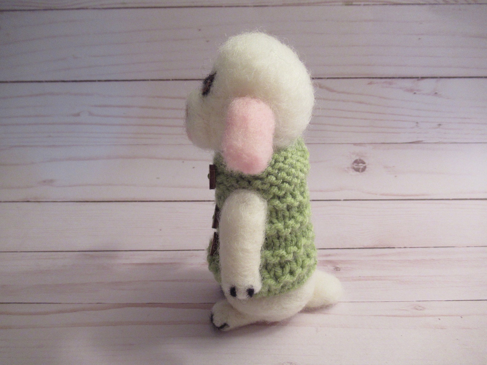 Felted Lamb Lamb With Sweater Handmade Figure - Etsy