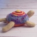 Colorful Turtle Felted Turtle Turtle Figure Handmade Art - Etsy