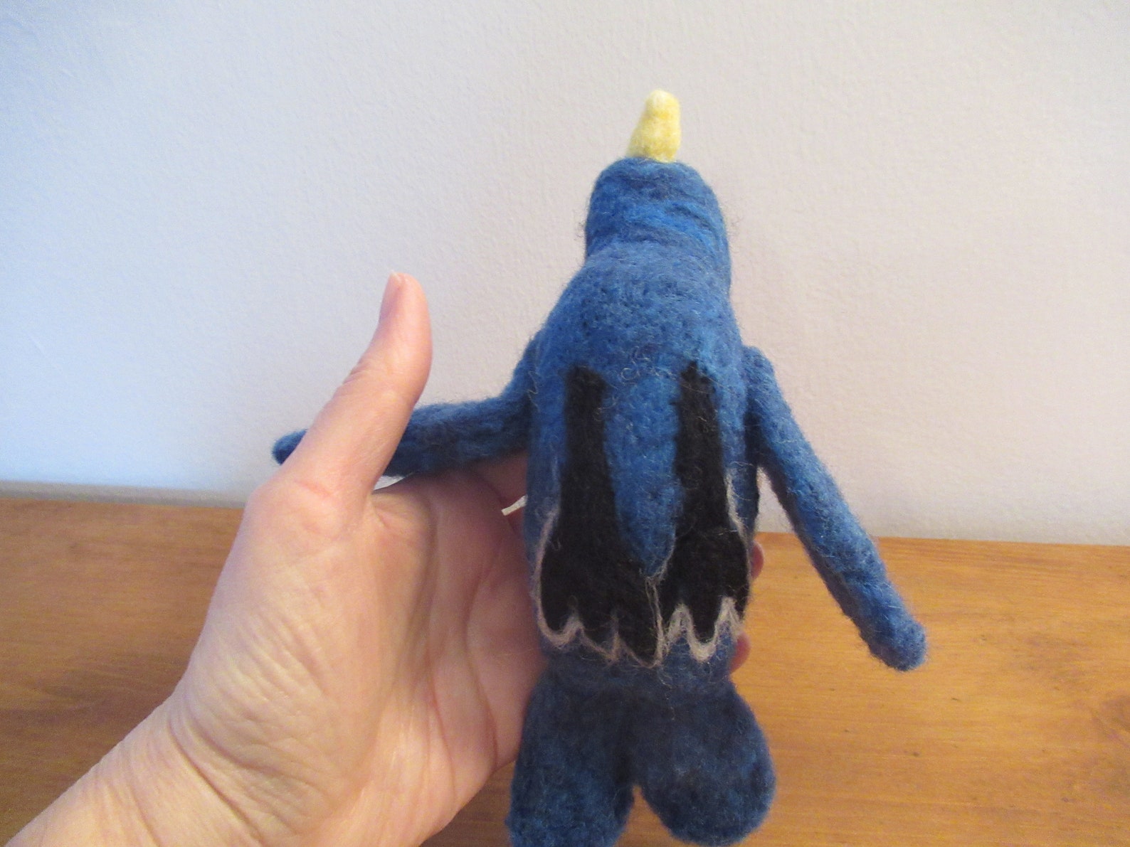 Indigo Blue Bird, Soft Plush, Handmade Figure - Etsy