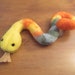 Orange Snake Felted Snake Colorful Reptile - Etsy