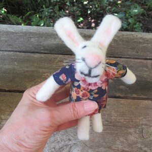 White Rabbit, Small Bunny Doll, Handmade Gift - Etsy
