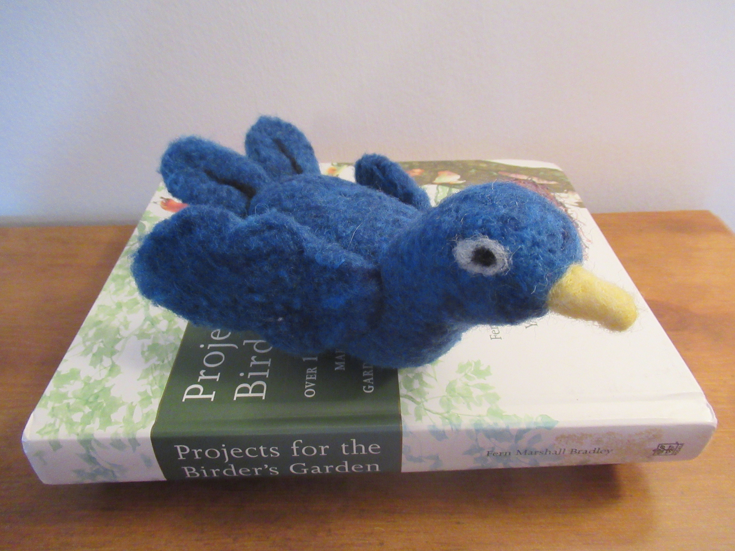 Indigo Blue Bird, Soft Plush, Handmade Figure - Etsy