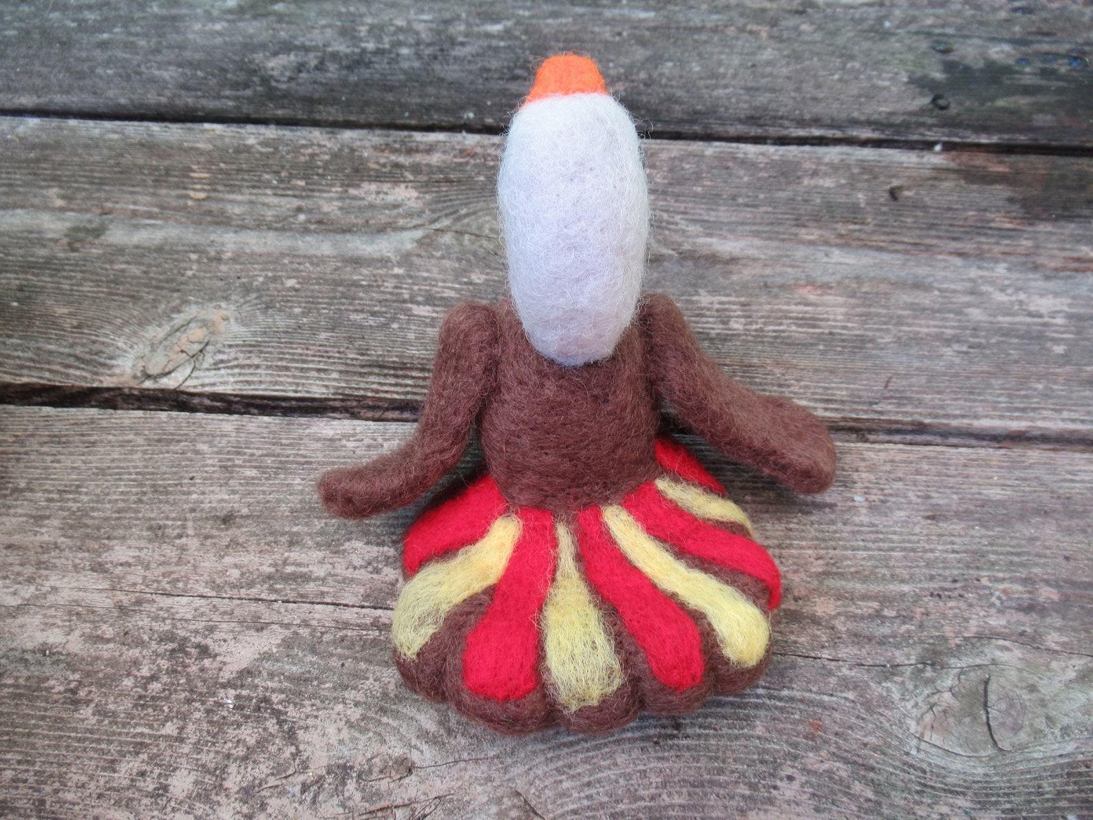 Felted Turkey Handmade Bird Thanksgiving Decor Wild Bird - Etsy