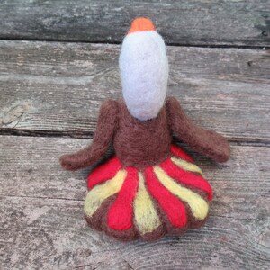 Felted Turkey Handmade Bird Thanksgiving Decor Wild Bird - Etsy