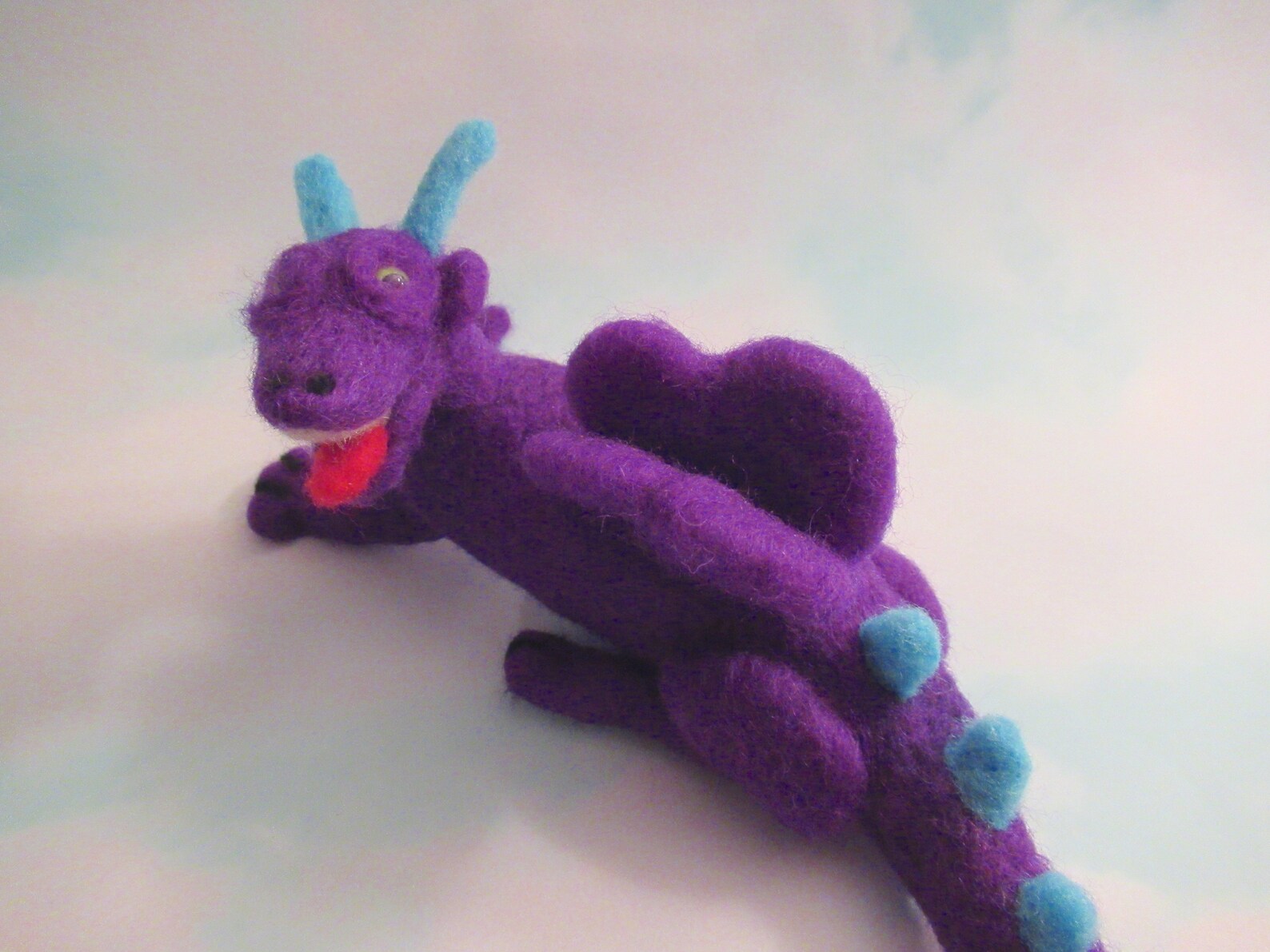 Purple Dragon Mini Dragon Felted Figure | Etsy