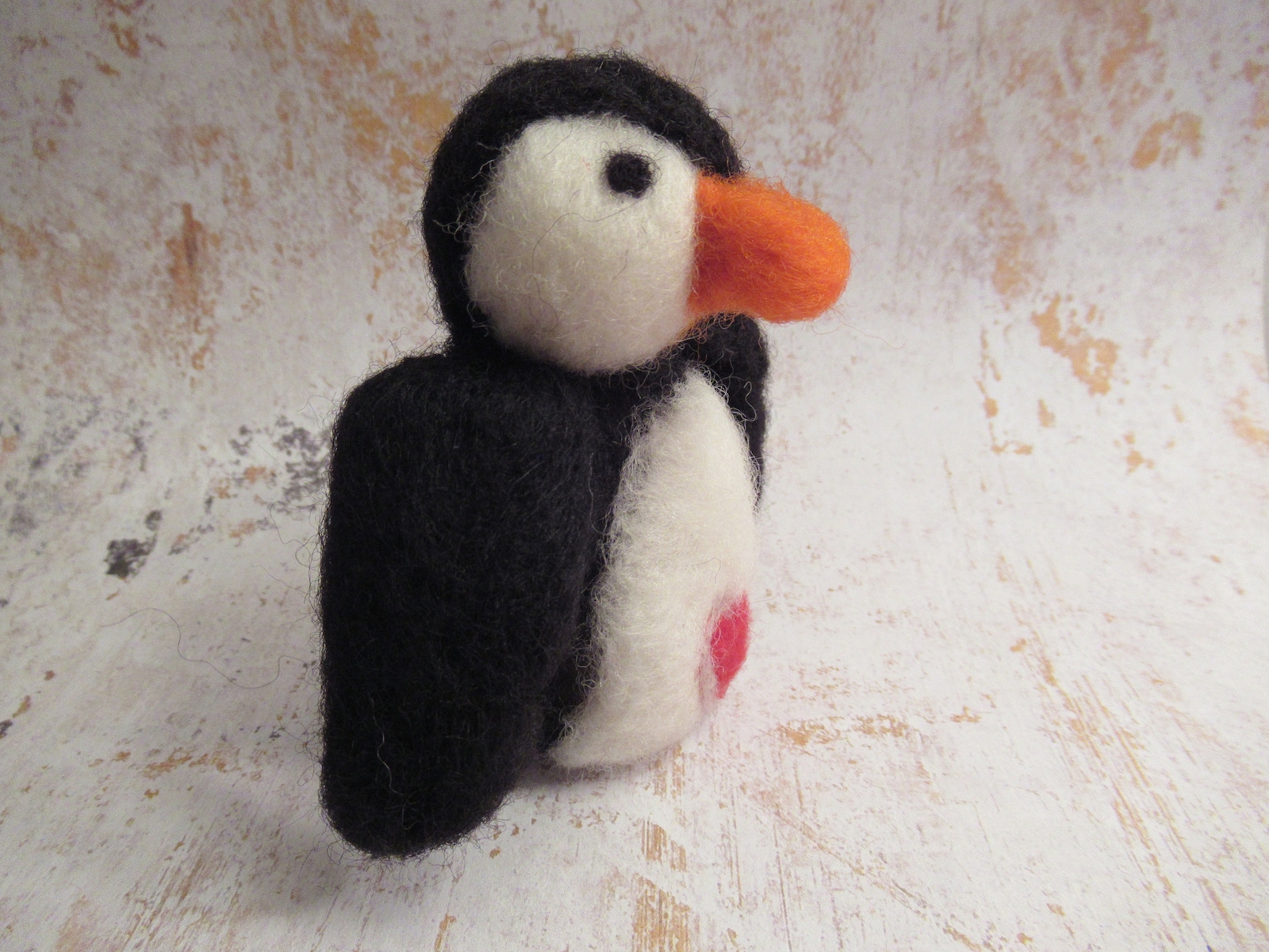 Felted Penguin Handmade Bird Penguin Figure - Etsy