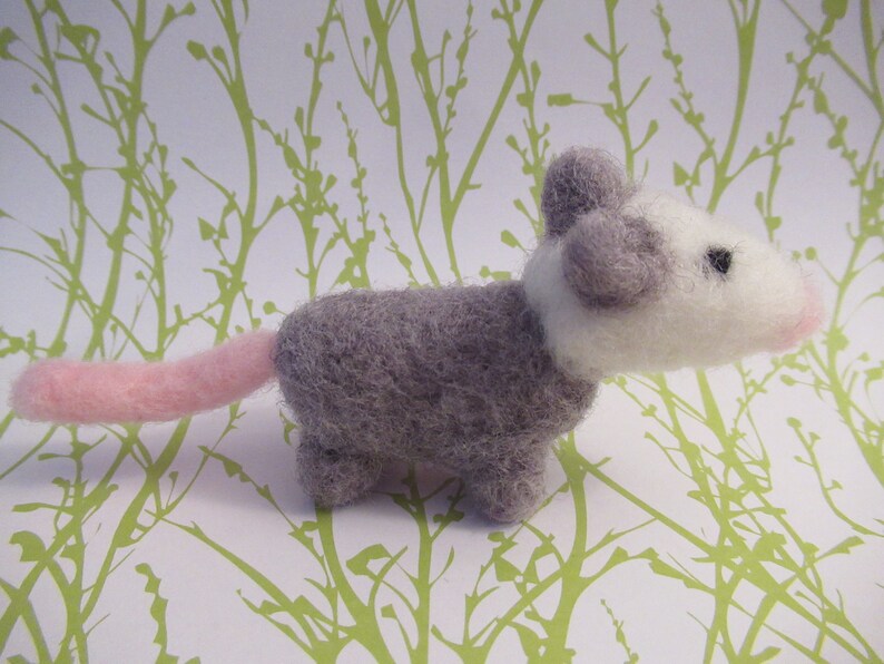 Tiny Possum Felted Possum Made by Hand - Etsy