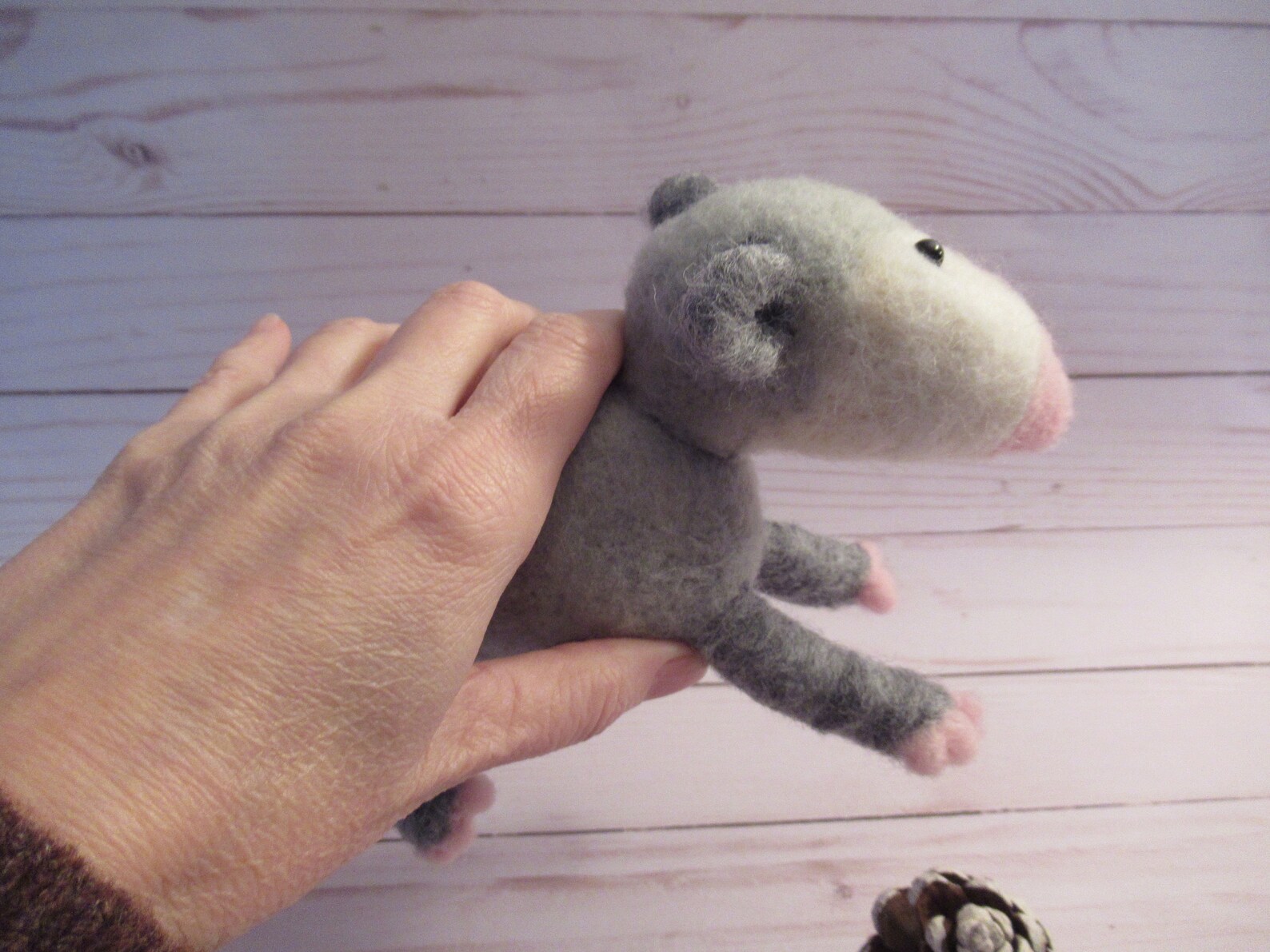 Father Possum Felted Possum Small Plush - Etsy
