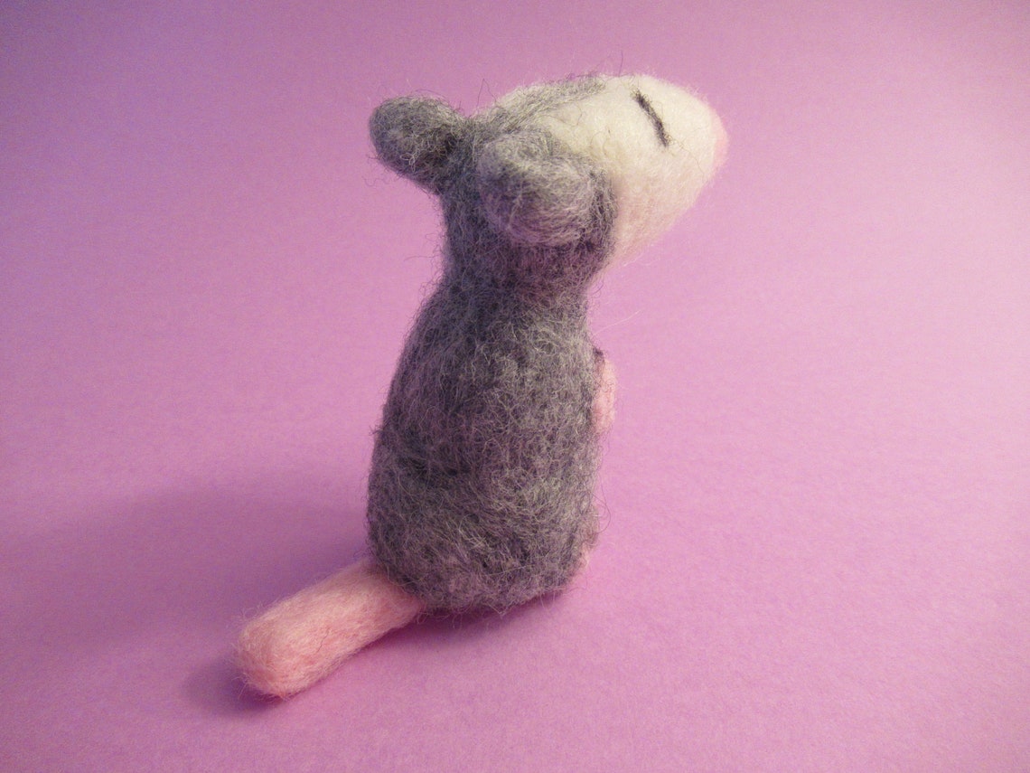 Mini Possum Felted Possum Wild Animal Figure - Etsy