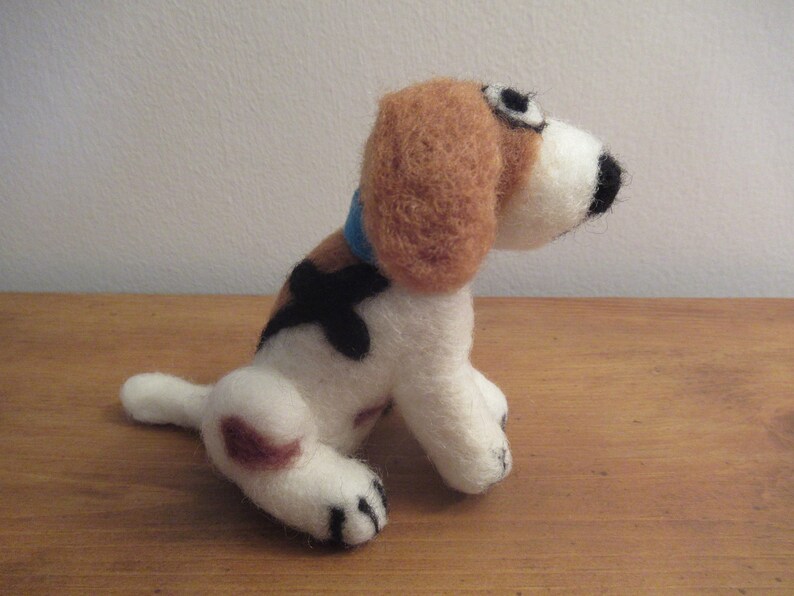 Felted Dog Beagle Figure Handmade Puppy - Etsy
